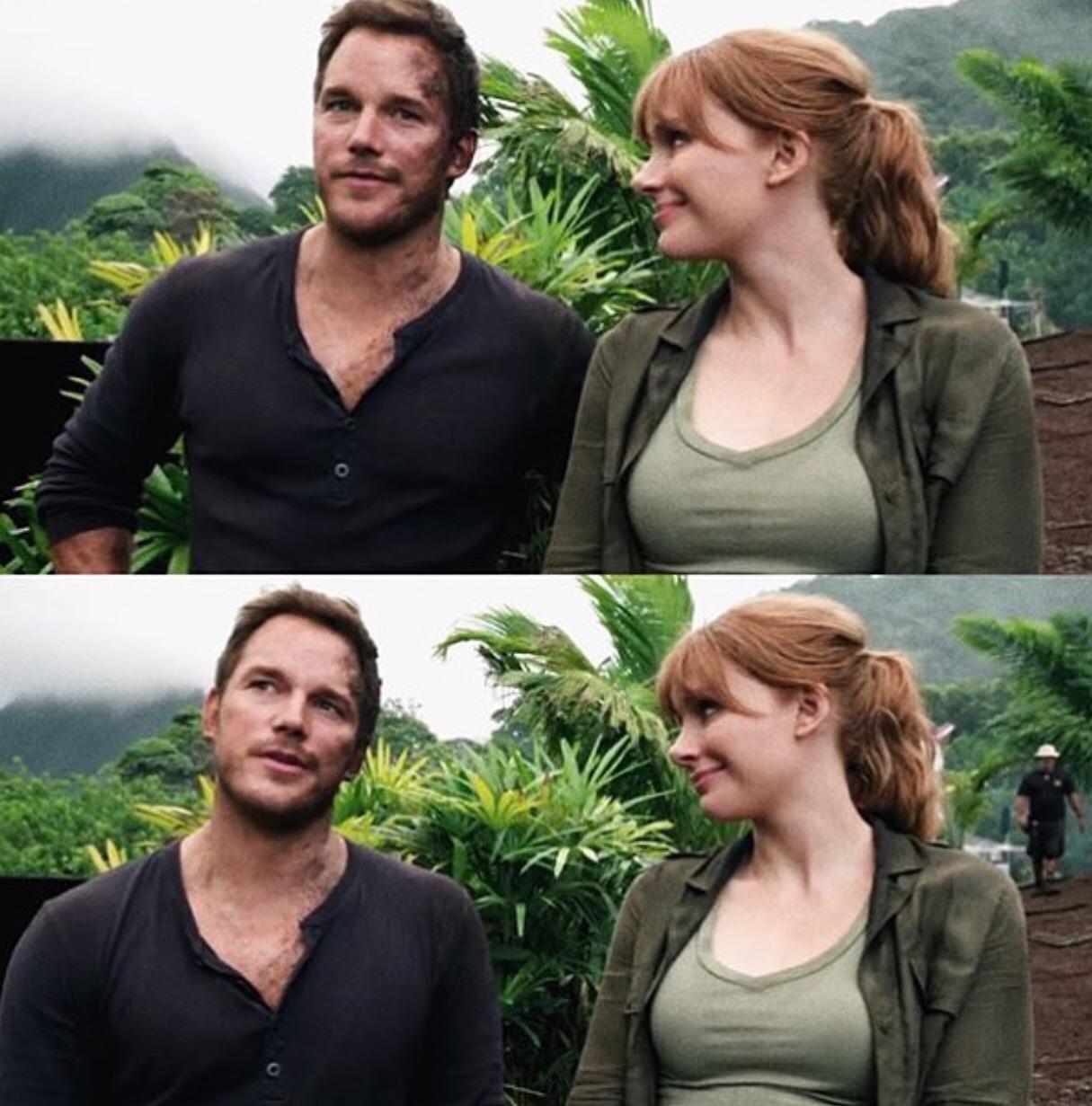 Bryce Dallas Howard mirin Chris Pratt. | Scrolller