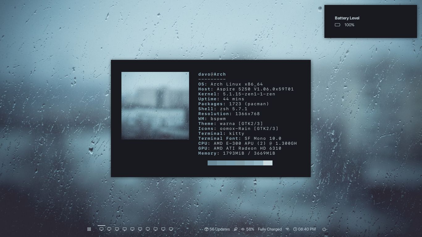 [BSPWM] Rain | Scrolller