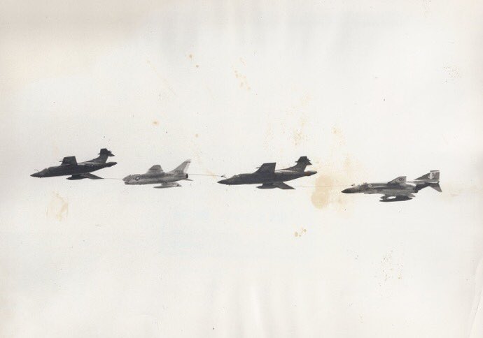 Buccaneer refueling Corsair II refueling Buccaneer refueling Phantom... 1975 [690x484] | Scrolller