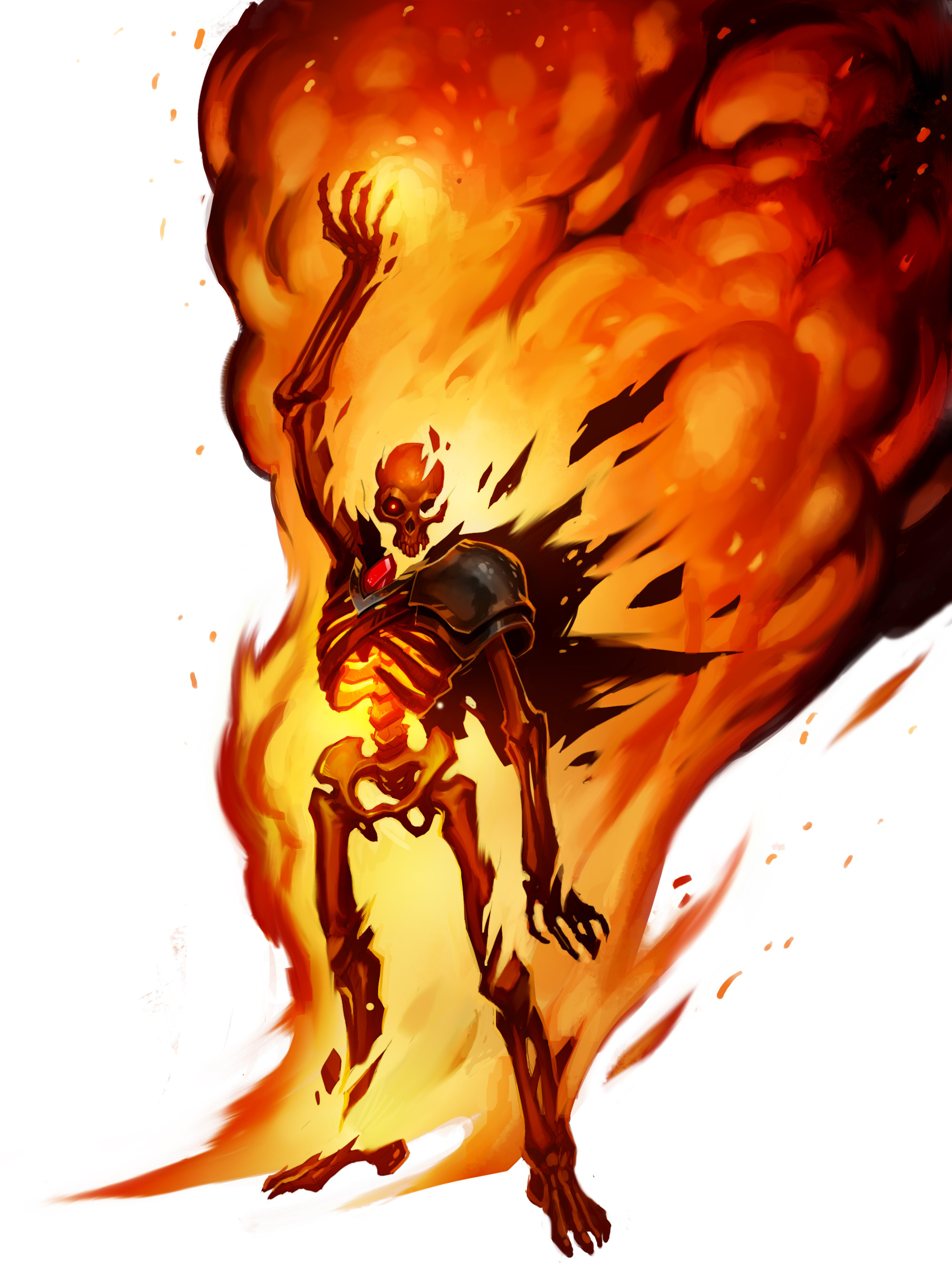 Burning Lich Titan by Kory Lynn Hubbell | Scrolller