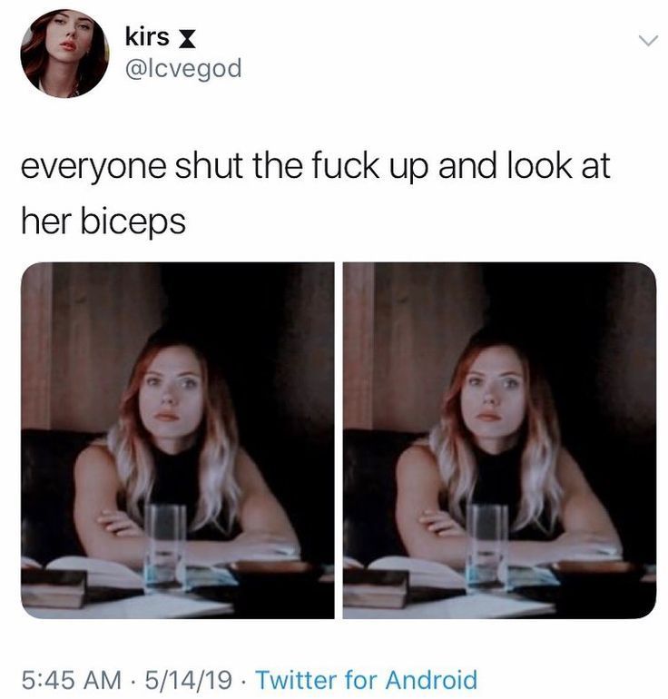 But seriously her biceps. | Scrolller