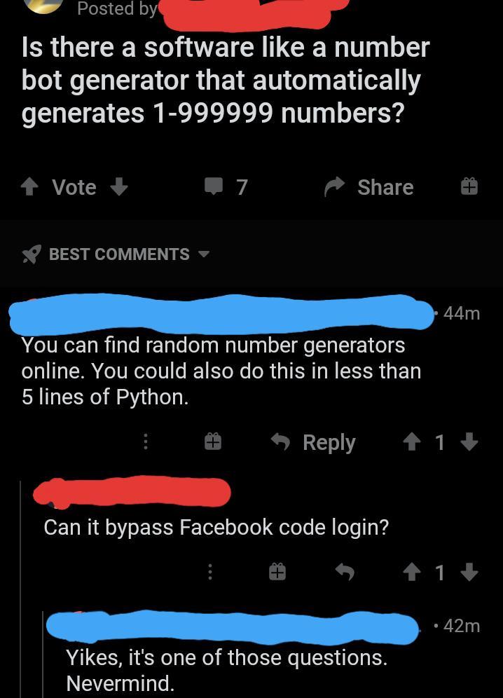 Bypassing Facebook code login... | Scrolller