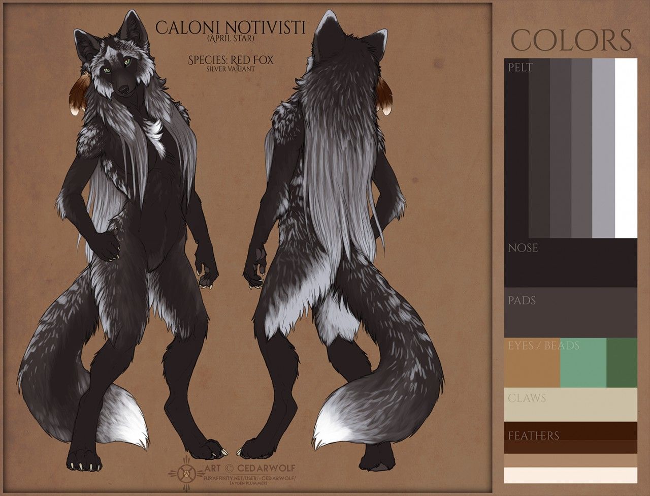 Caloni Notivisti Ref sheet by CedarWolf | Scrolller