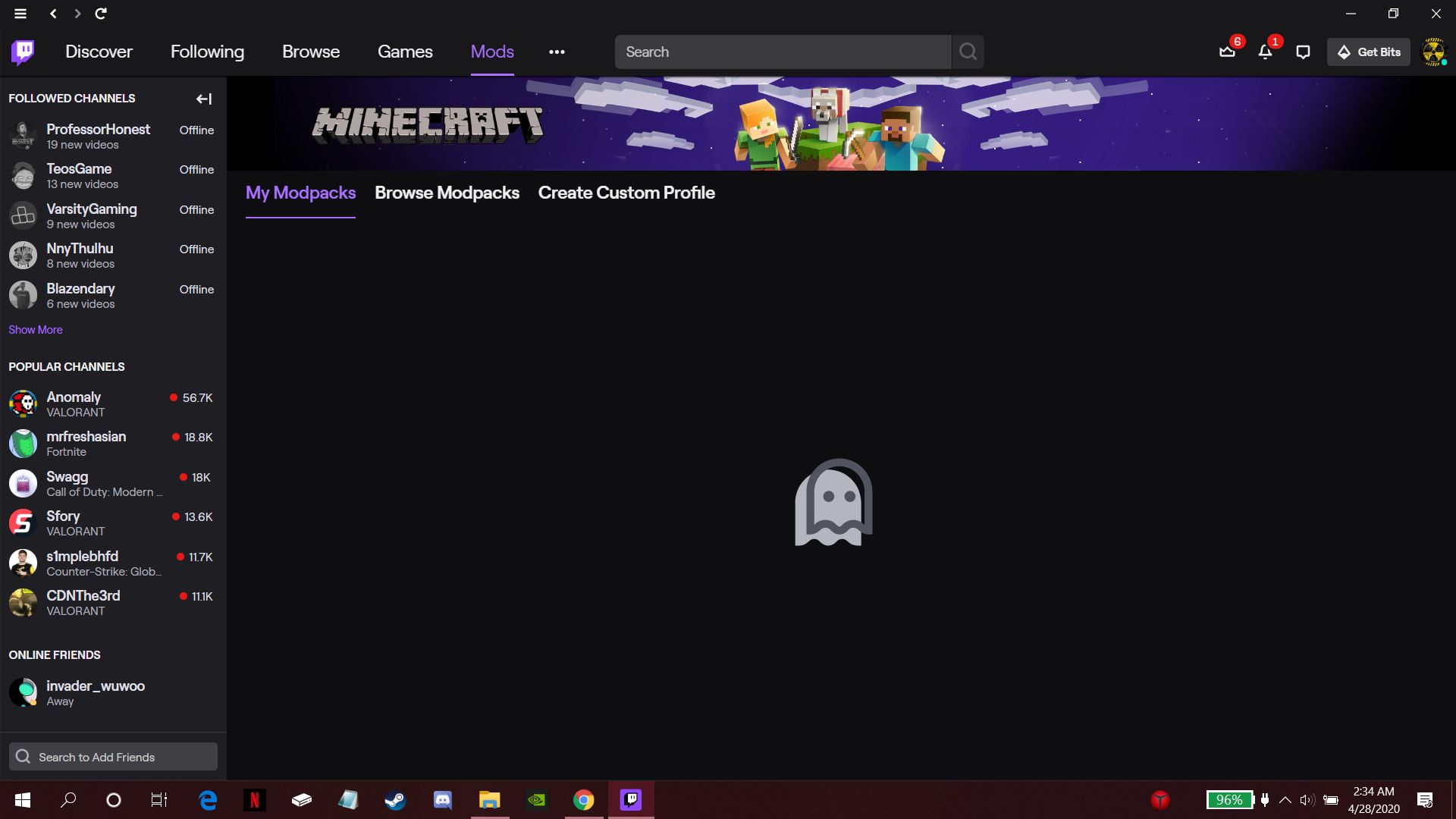 Can't View Modpack Profiles | Scrolller