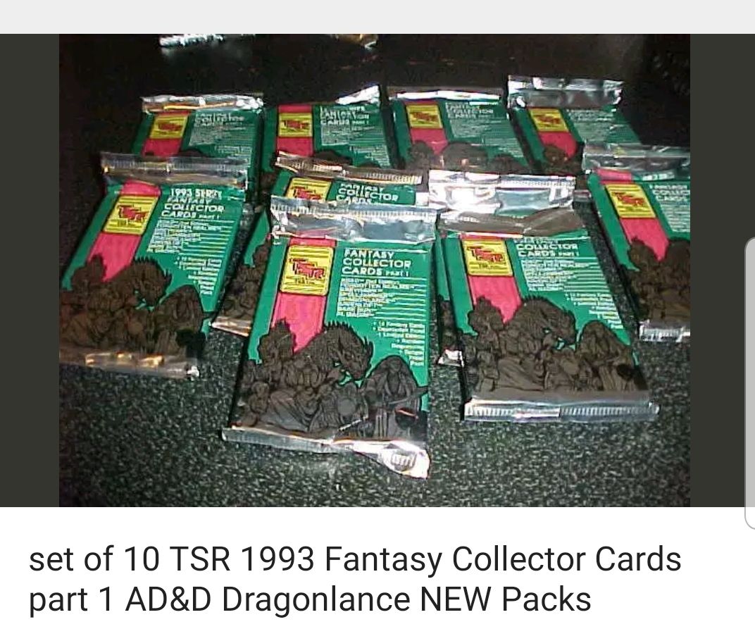 Cant wait to open these! 1993 TSR trading cards bought off of EBAY... come on Raistlin! | Scrolller