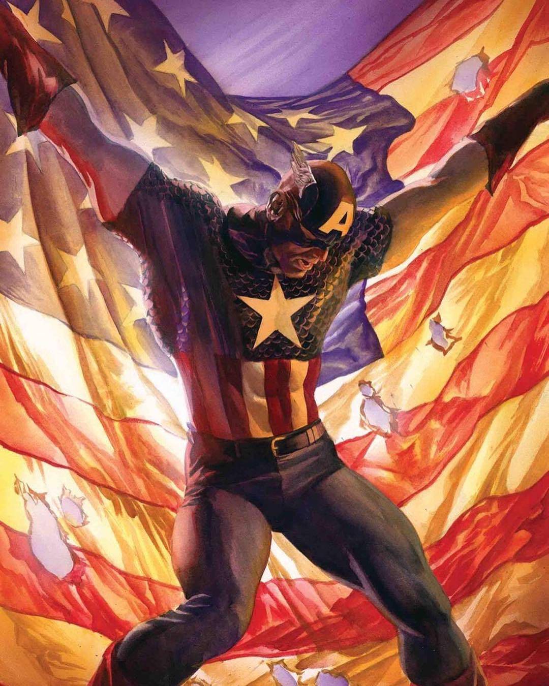 Captain America #4 by Alex Ross | Scrolller