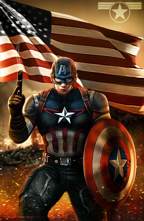 Captain America by Dyana Wang | Scrolller