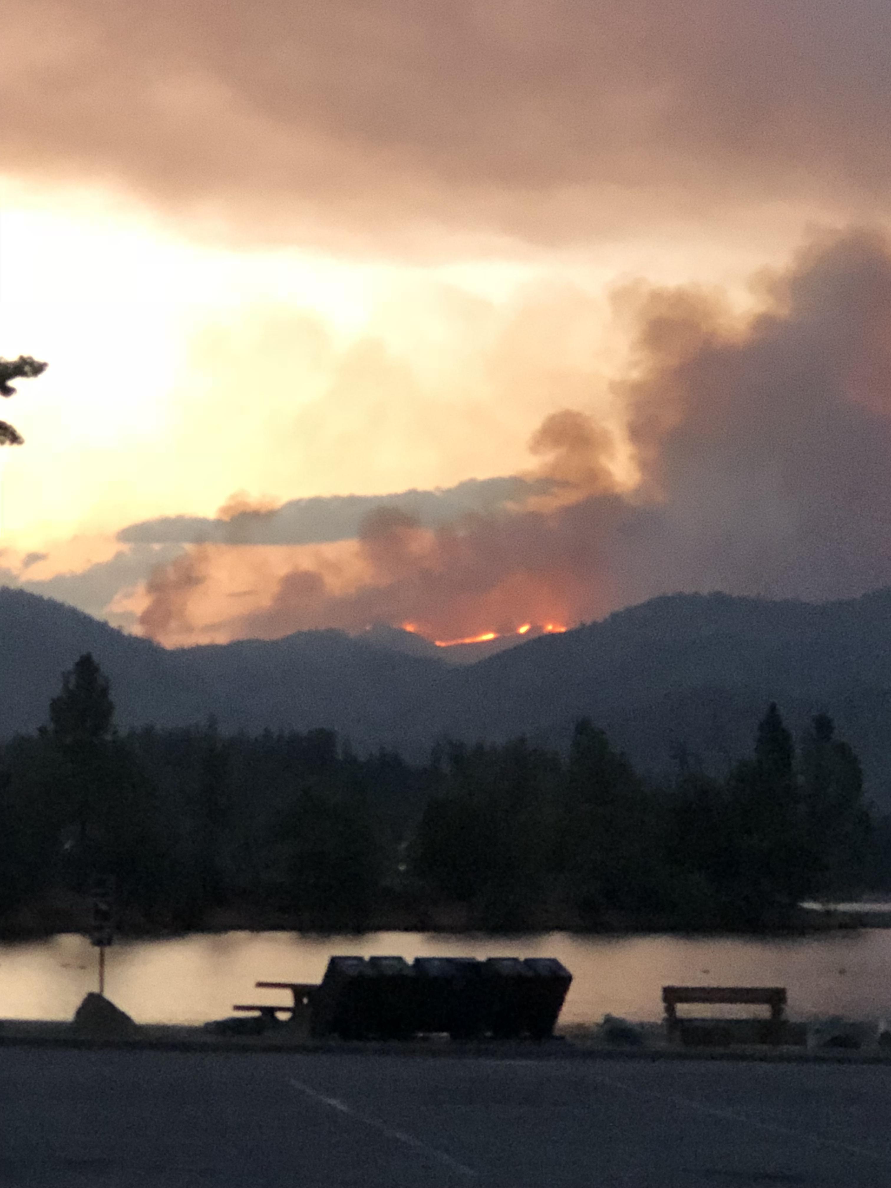 Carr fire burning North of Whiskeytown Tuesday night. | Scrolller