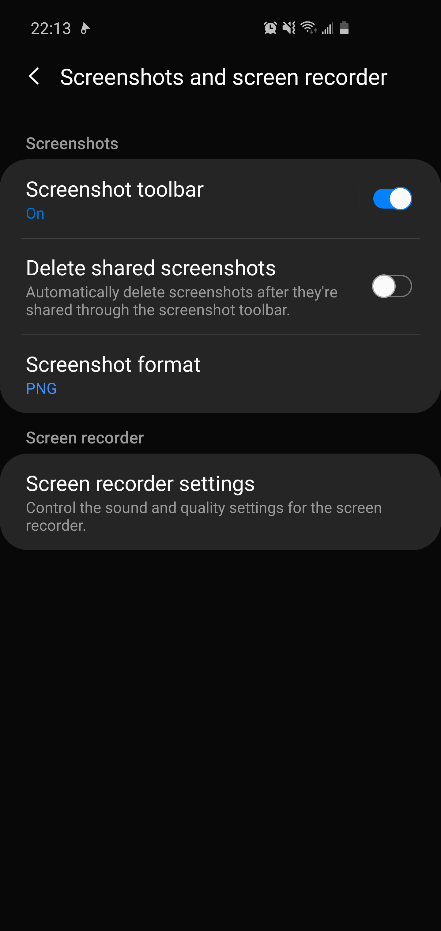 Change screenshot format to PNG for non-compressed screenshots! Very noticeable difference in ...