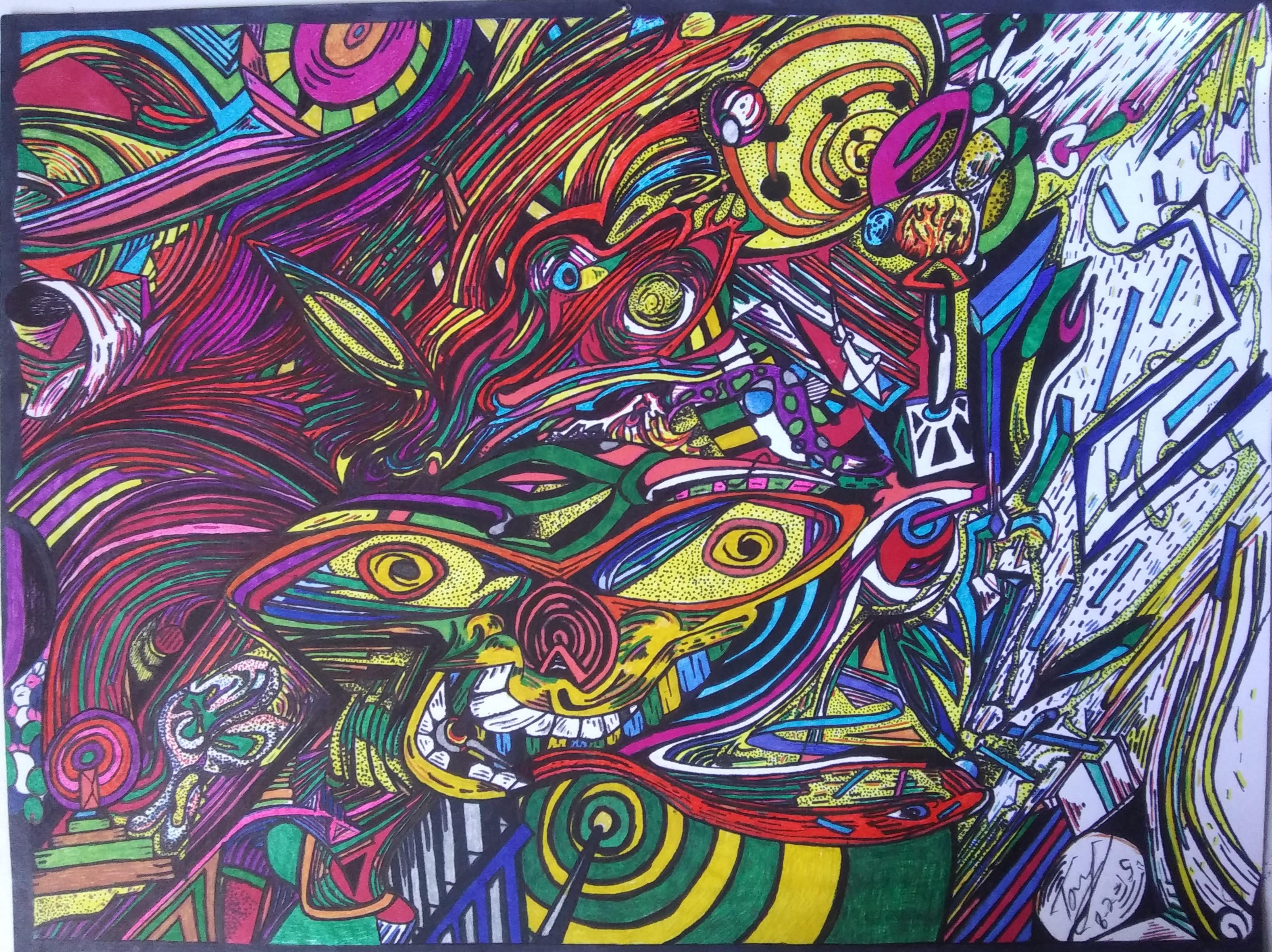 Chaotic mind. By me. | Scrolller