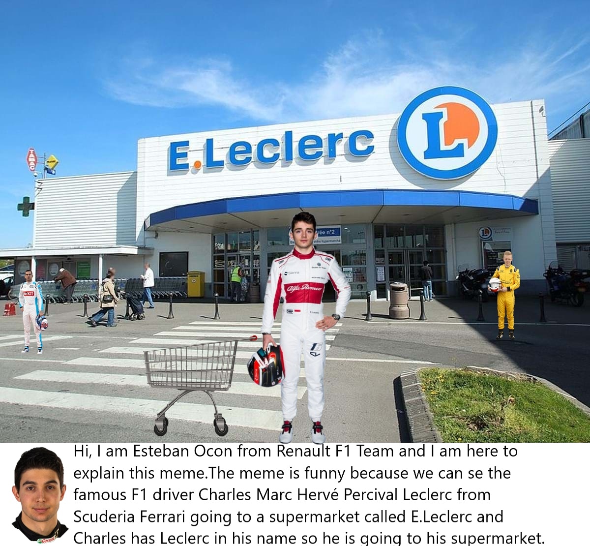 Charles Leclerc supermarket lol | Scrolller