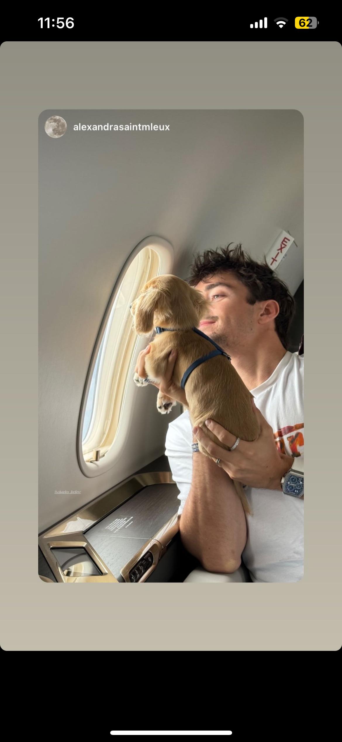 Charles Leclerc with Leo | Scrolller