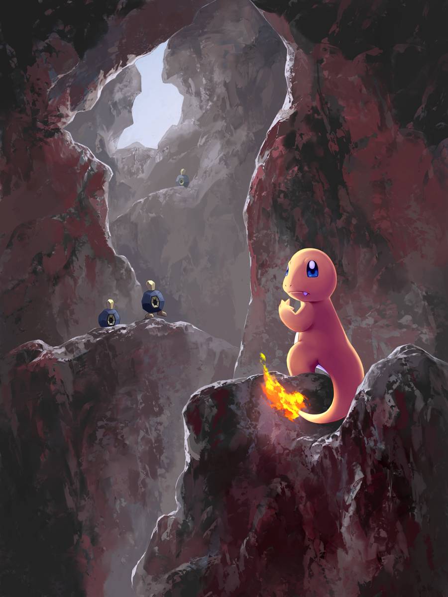 Charmander in a cave [mk] | Scrolller