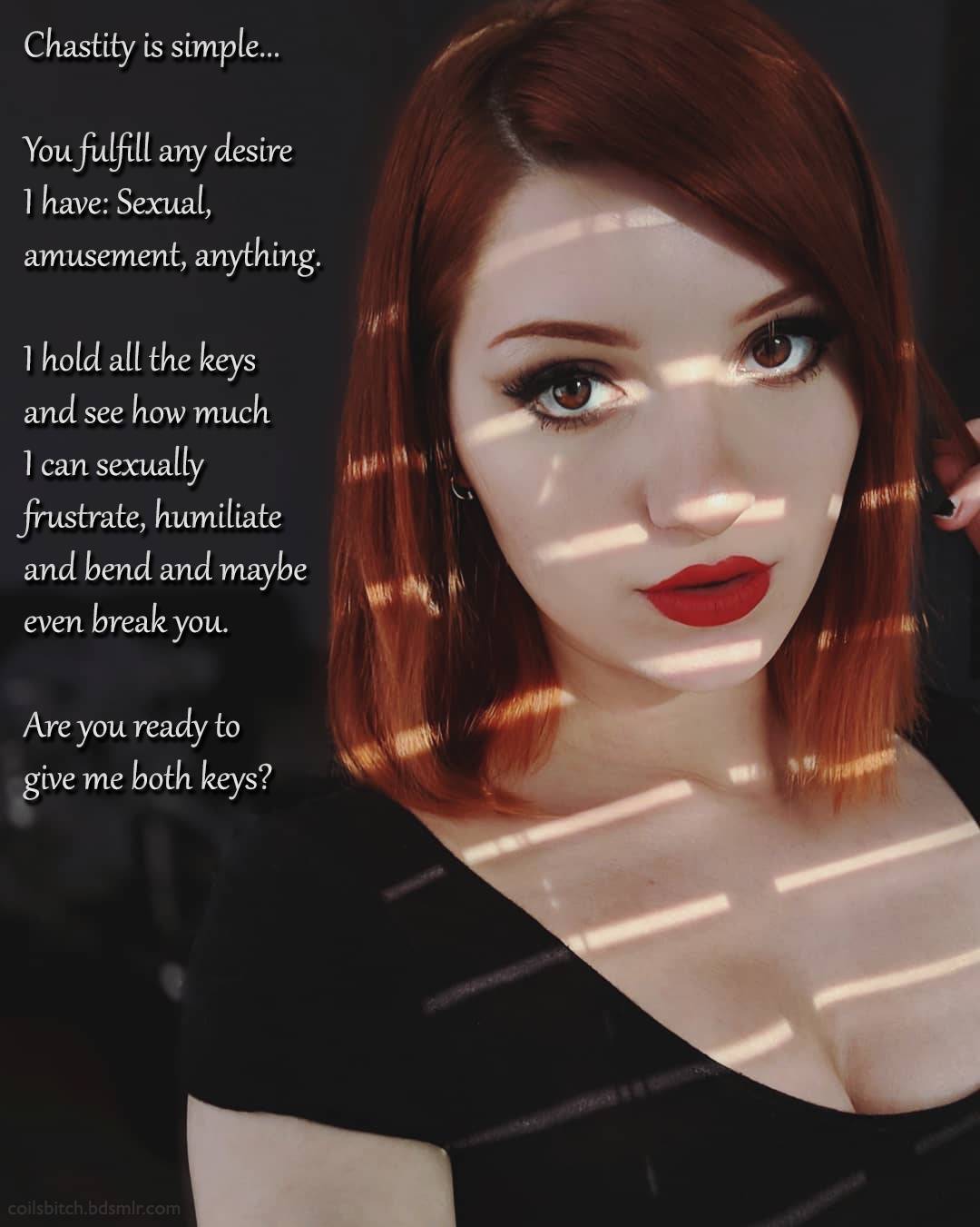 Chastity is simple... - Madison Kate | Scrolller