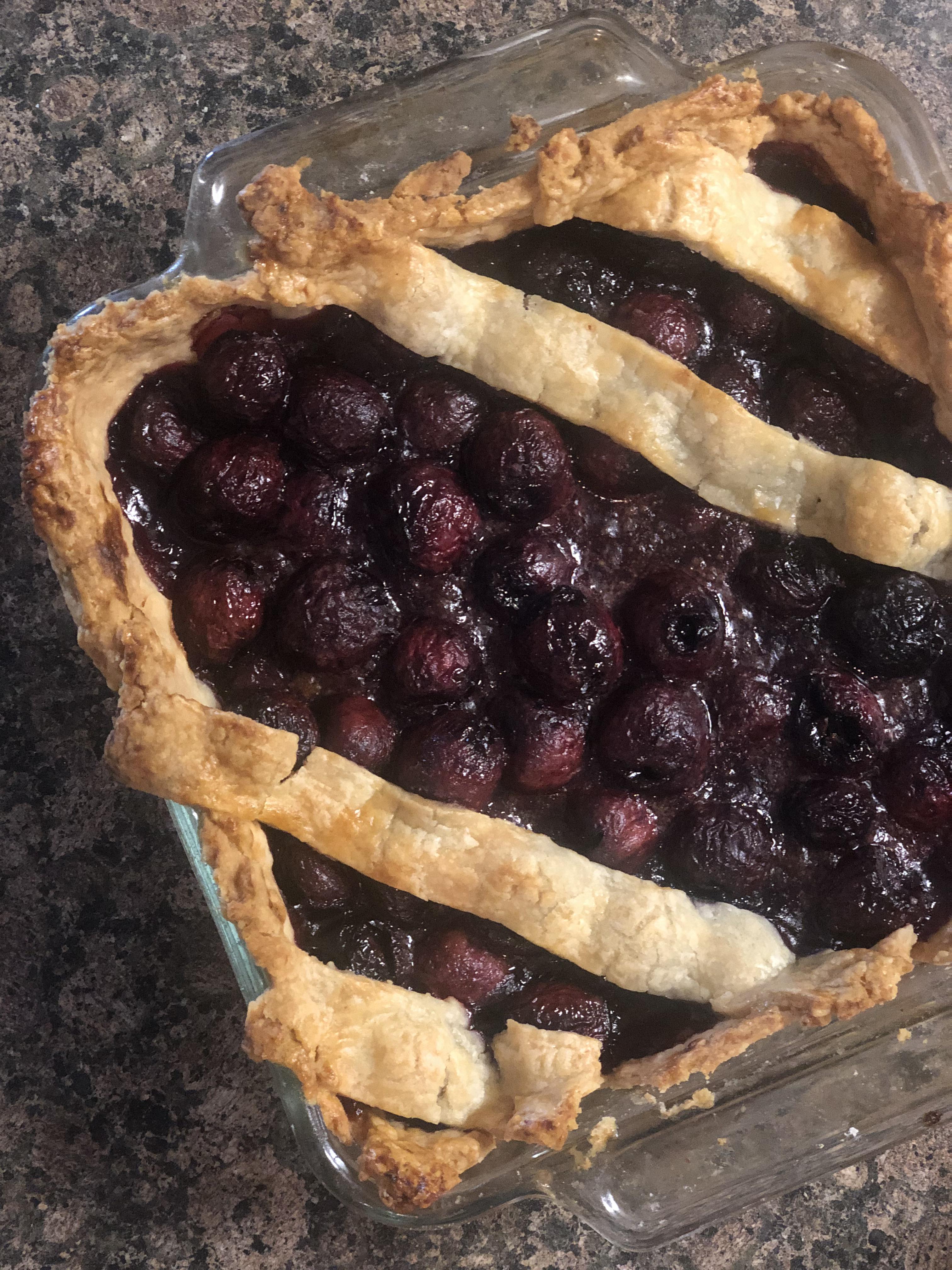Cherry pie. First time making pie crust! | Scrolller