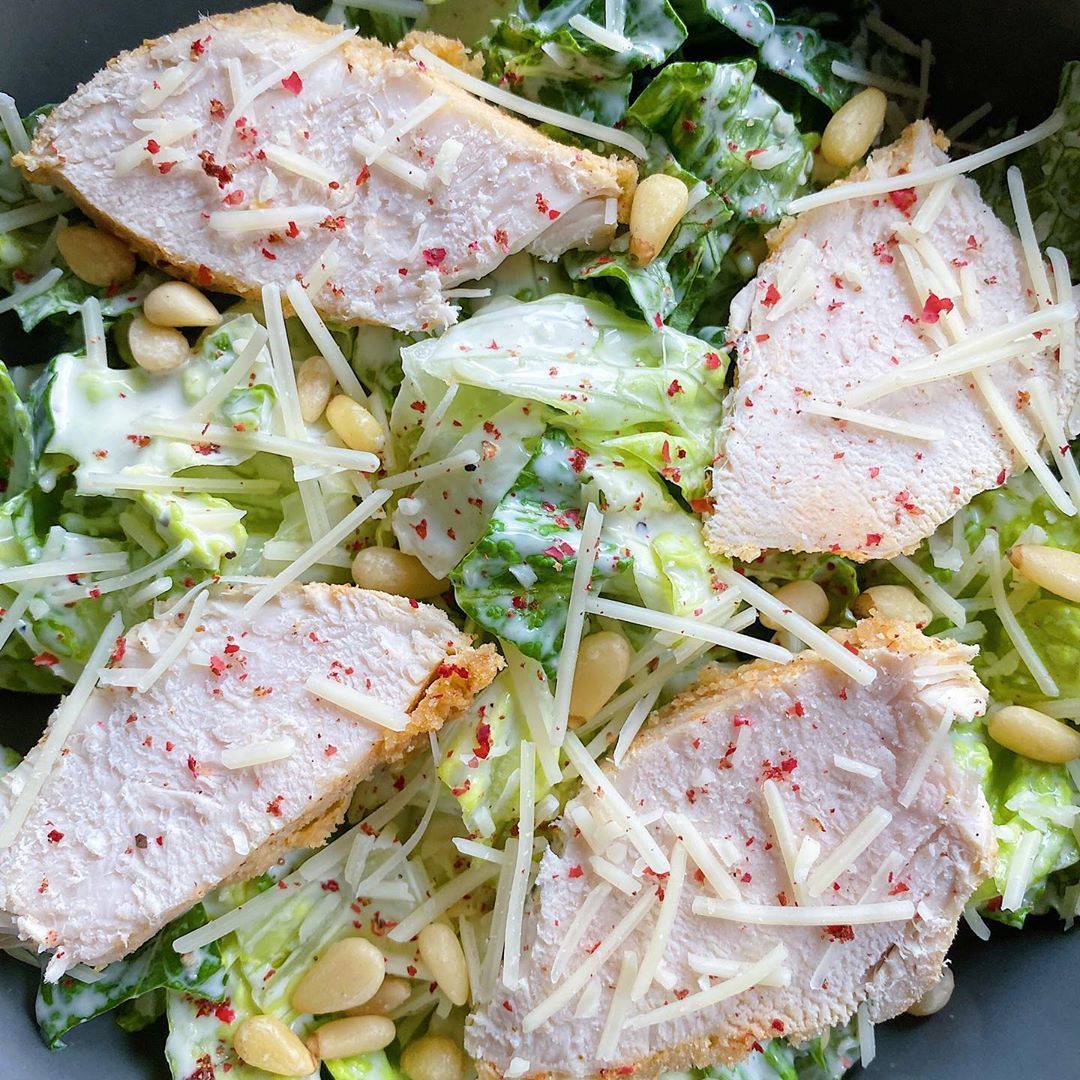 Chicken Caesar Salad 🥗😋 | Scrolller
