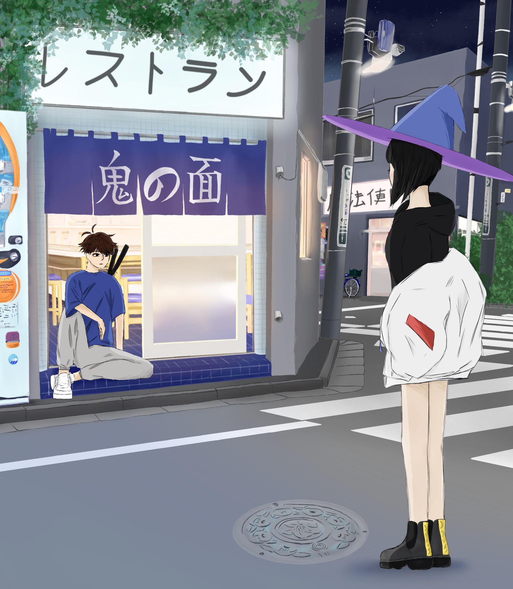 Chilly night, Me, Digital,2021 | Scrolller