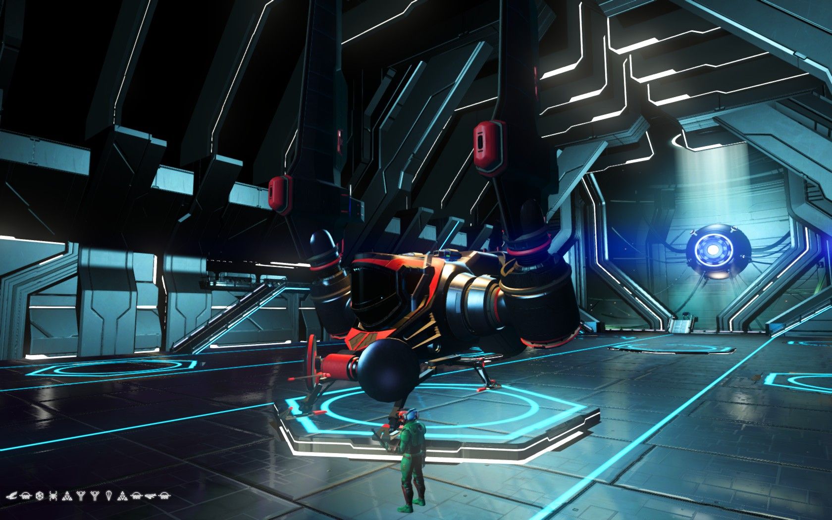 Chrome/red hopper explorer with lance wings. | Scrolller