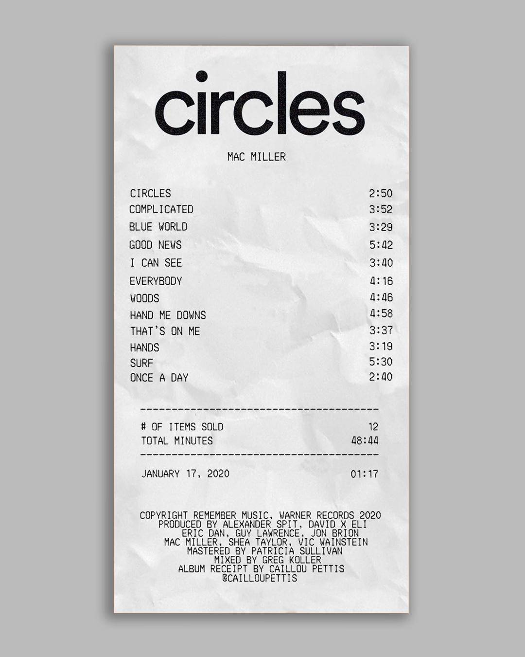 Circles Album Receipt | Scrolller