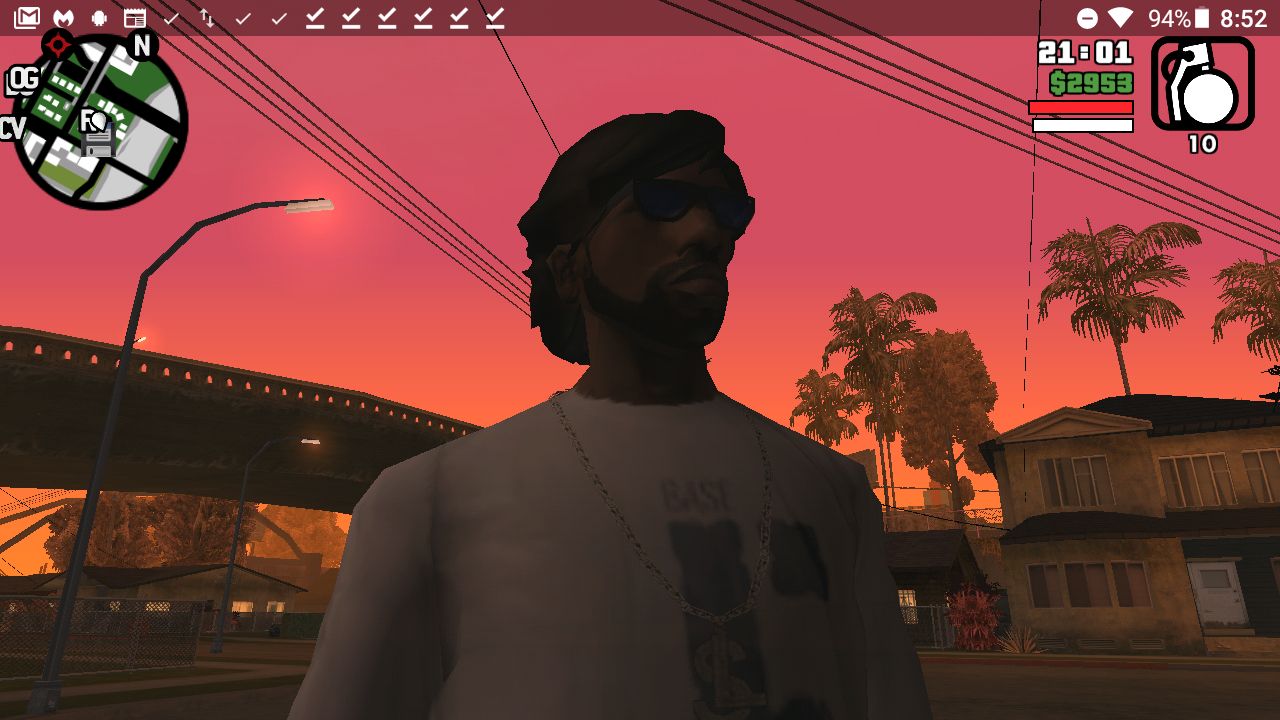 CJ, hair in full pimp mode. | Scrolller