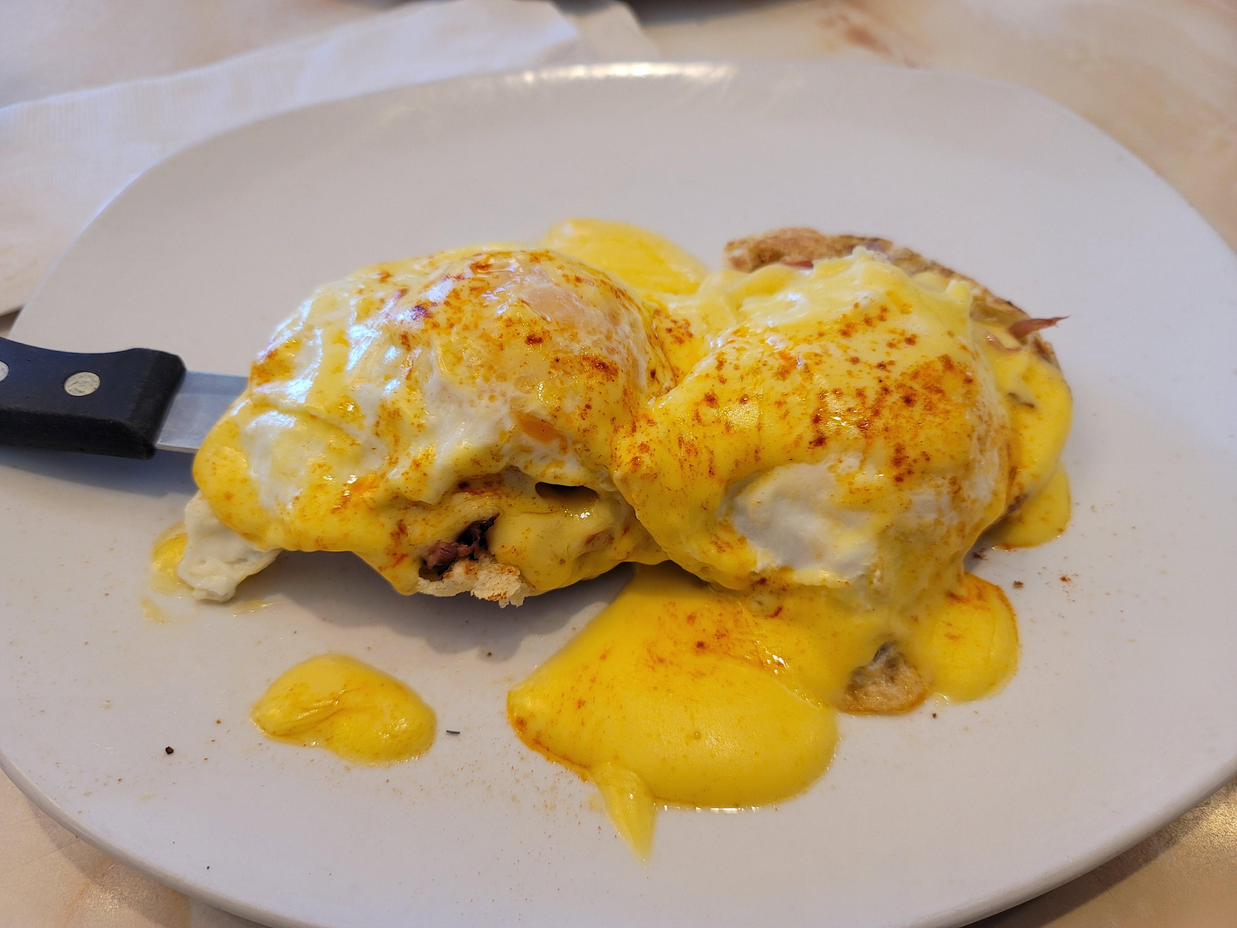 Classic Eggs Benedict at Silver Diner | Scrolller