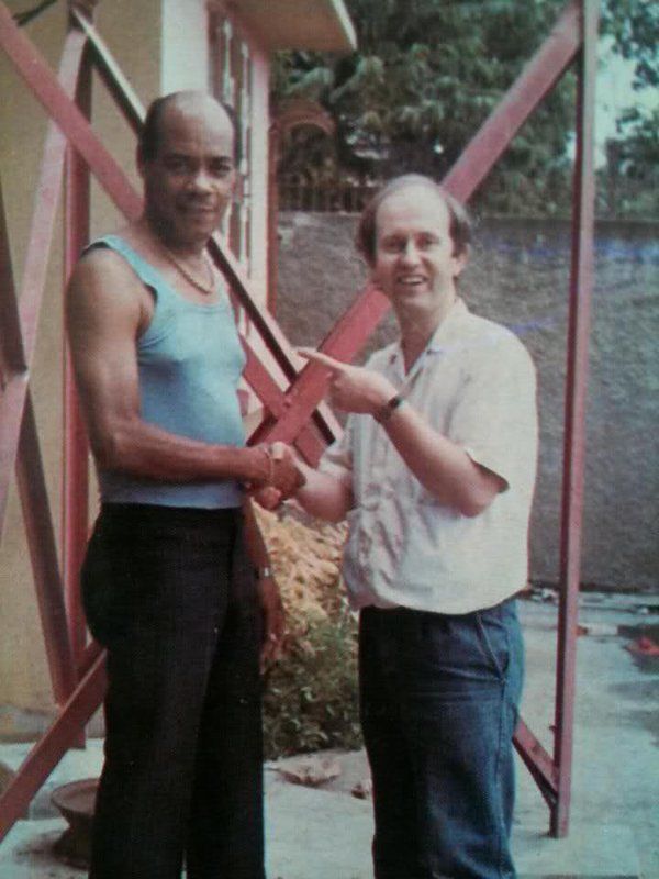 Classic photo of David Rodigan with King Tubby | Scrolller