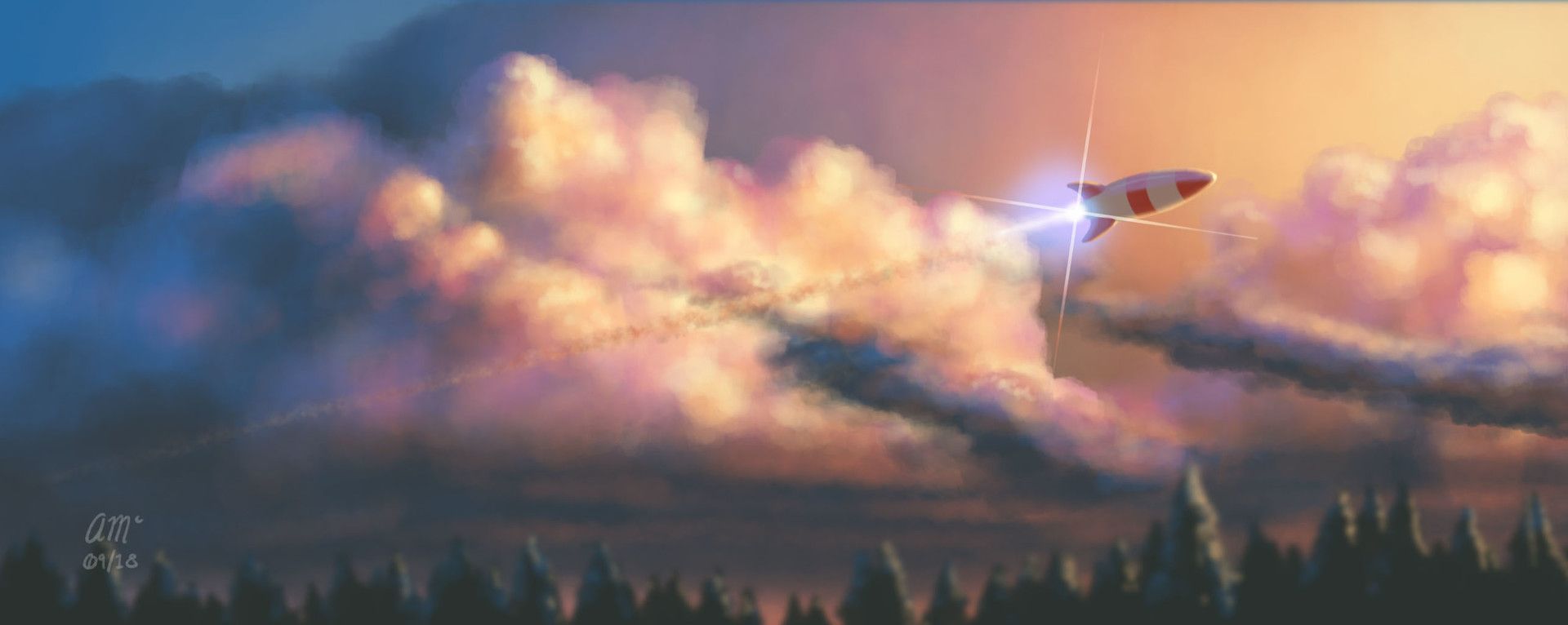 Cloud and Light study by Andrew McIntosh | Scrolller