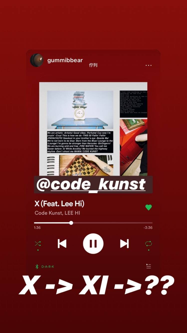 Code Kunst Instagram Story - X -> XI -> ?? (191207) | Scrolller