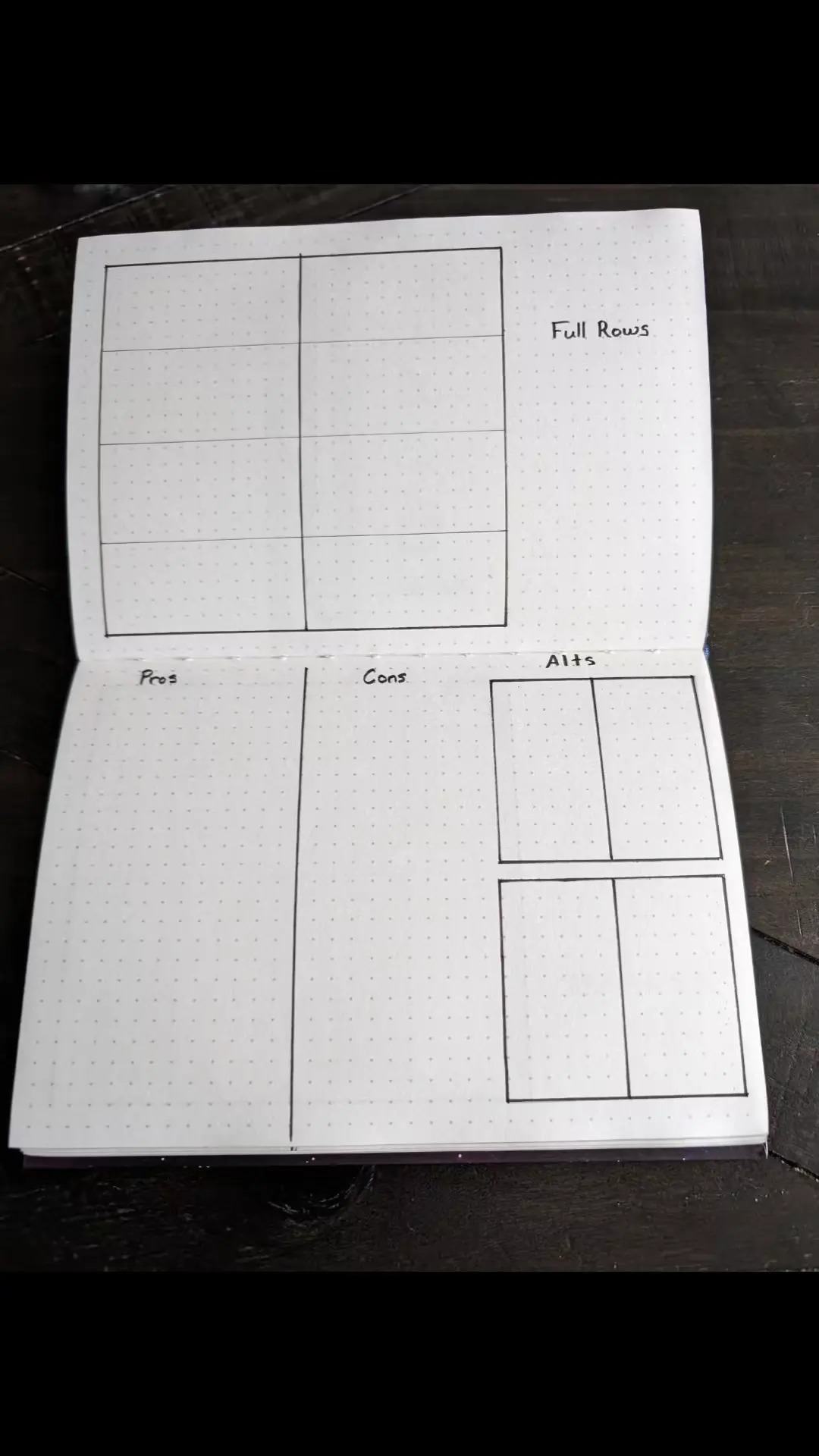 Collection of layouts for weekly spreads | Scrolller