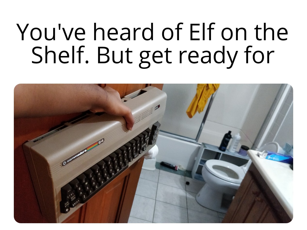 Commodore on the Commode Door | Scrolller