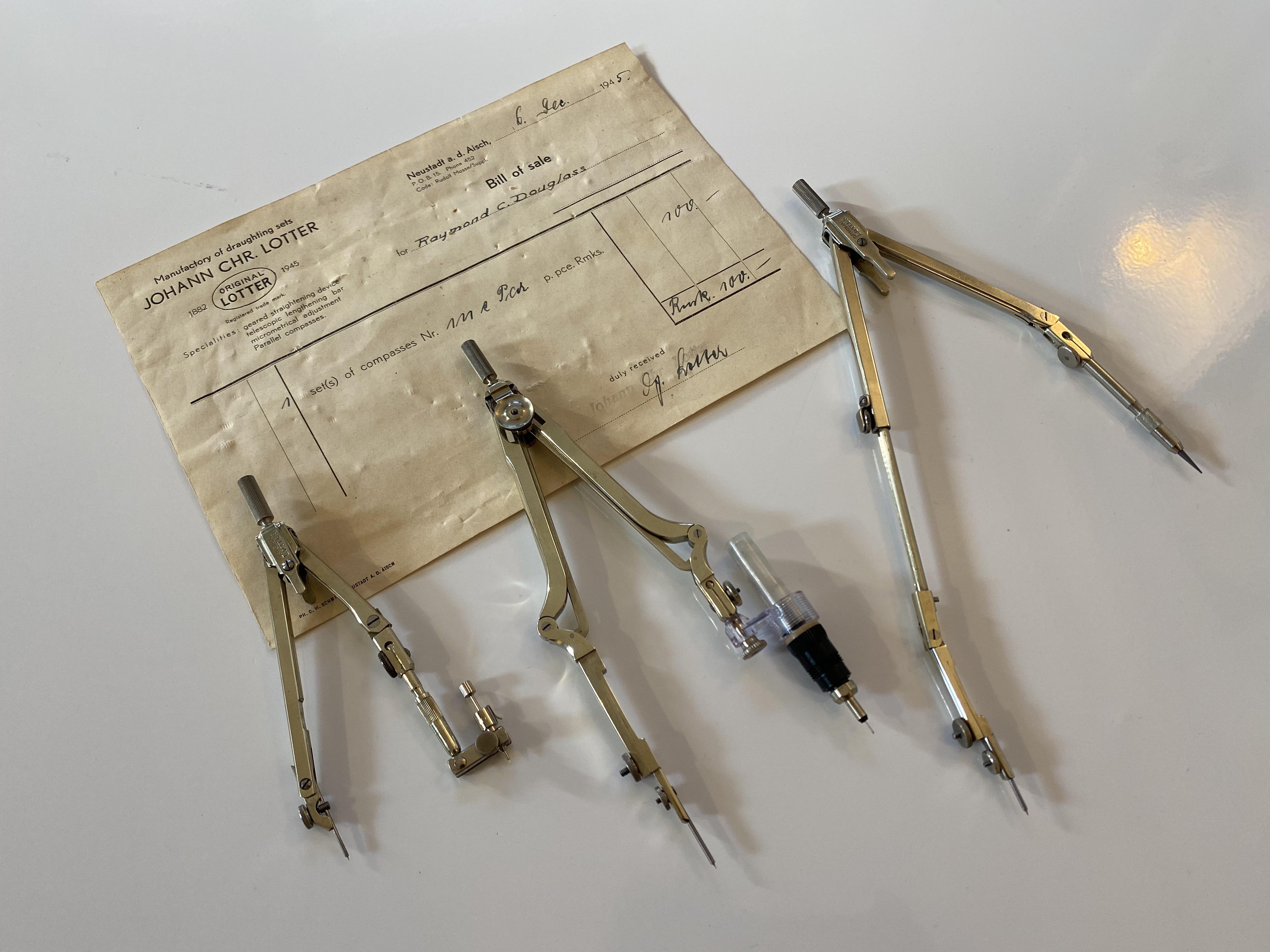 Compasses By Johann Lotter, 1945 | Scrolller