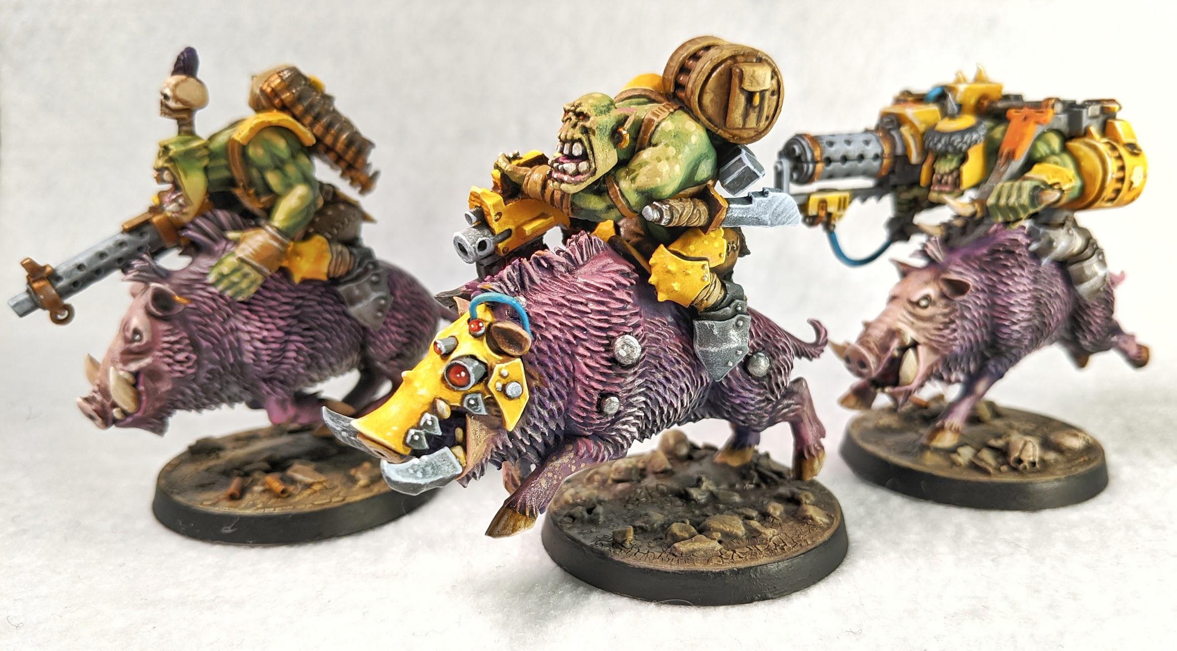 Completed Trio of War Boars, Including Thunda Tusk, Da Unkillable Cyboar! | Scrolller
