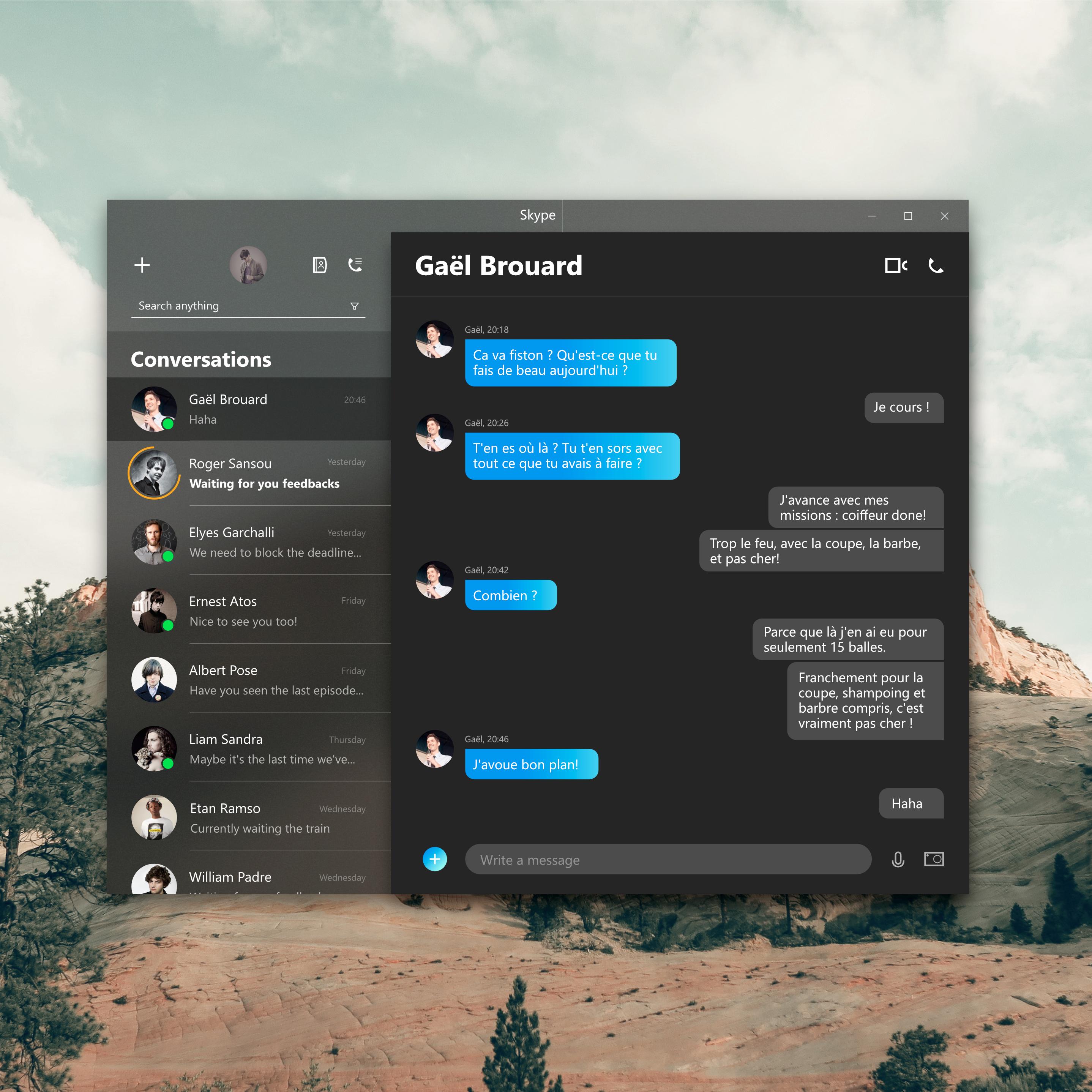[concept] Skype app redesign with FluentDesign | Scrolller
