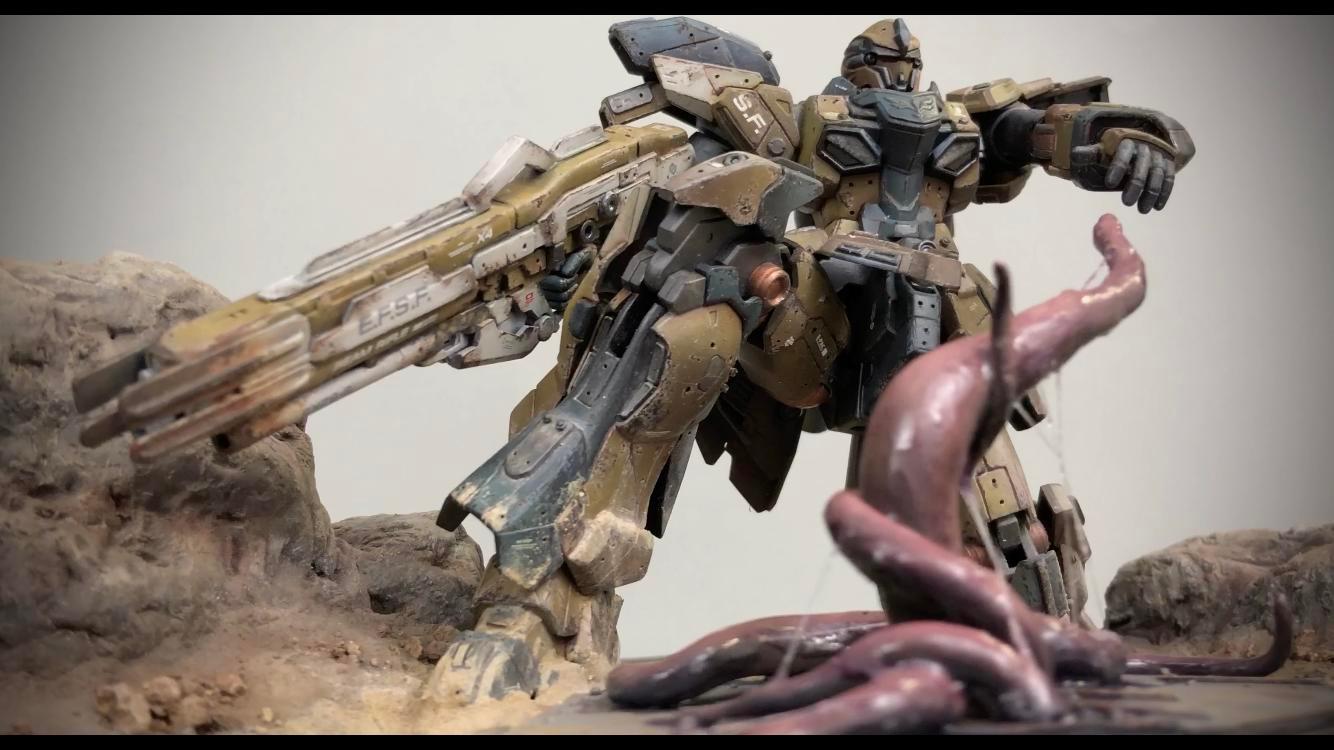 “Contact” - finished my first Gunpla diorama | Scrolller