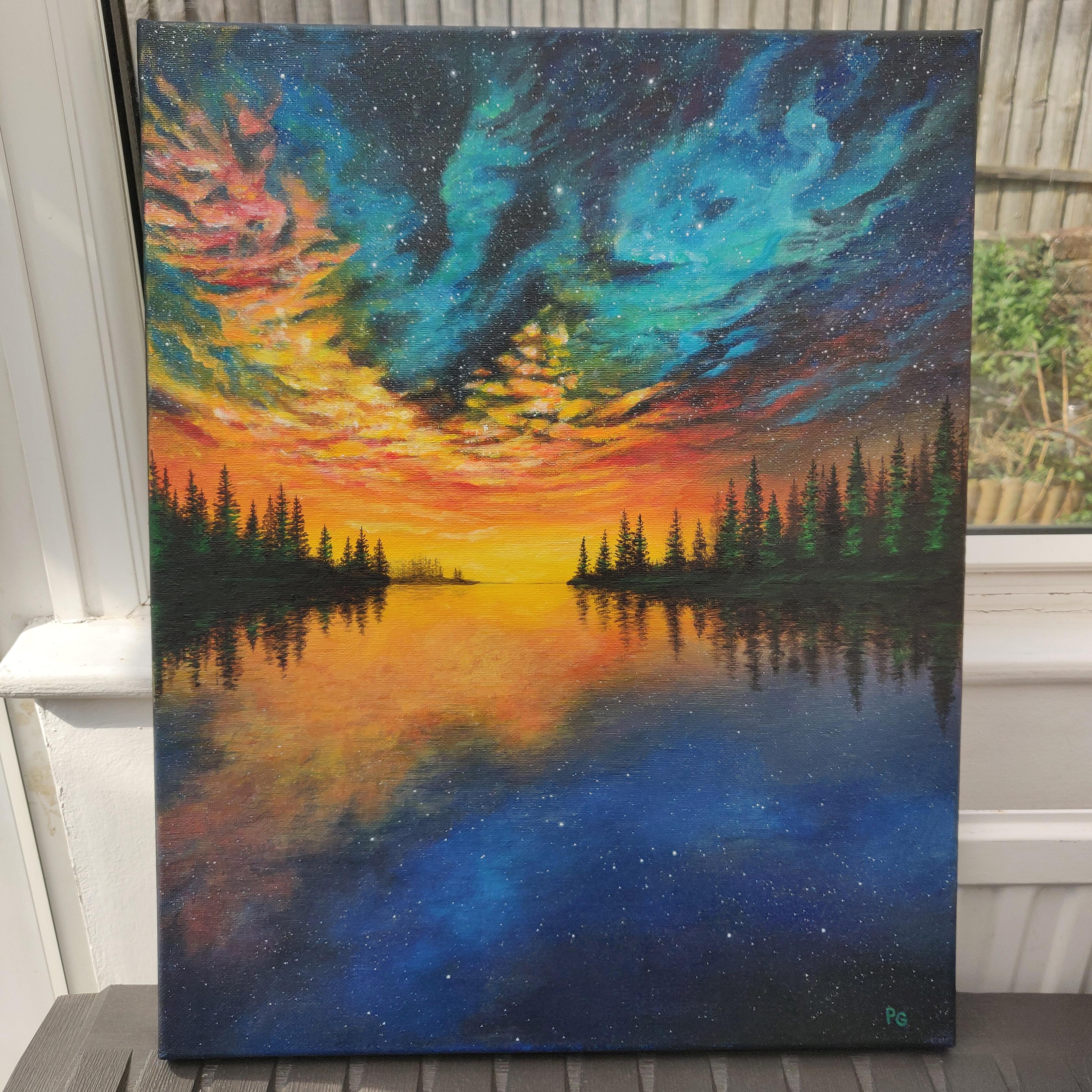 Cosmic Glow, Me, Acrylic, 2019 | Scrolller