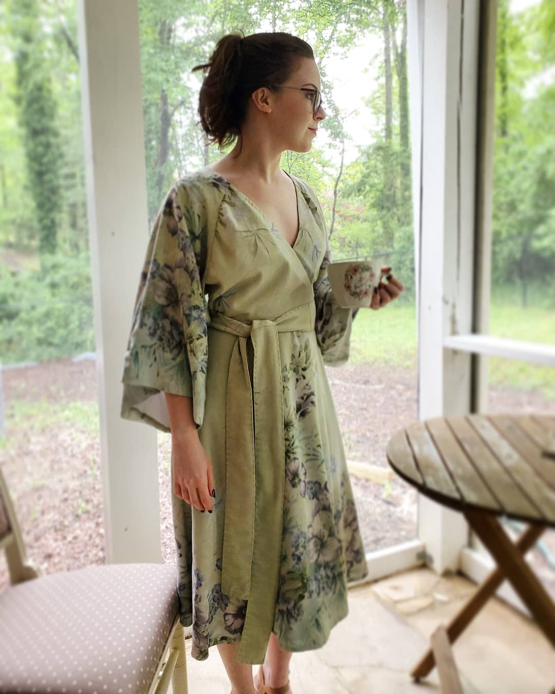Couture silk robe I made for my upcoming wedding [Victory Patterns Trina] | Scrolller