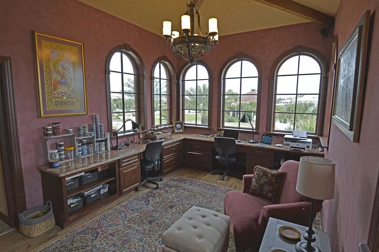 Cozy Home Office w/ Spanish Colonial Windows, Vilano Beach [1318x878] | Scrolller