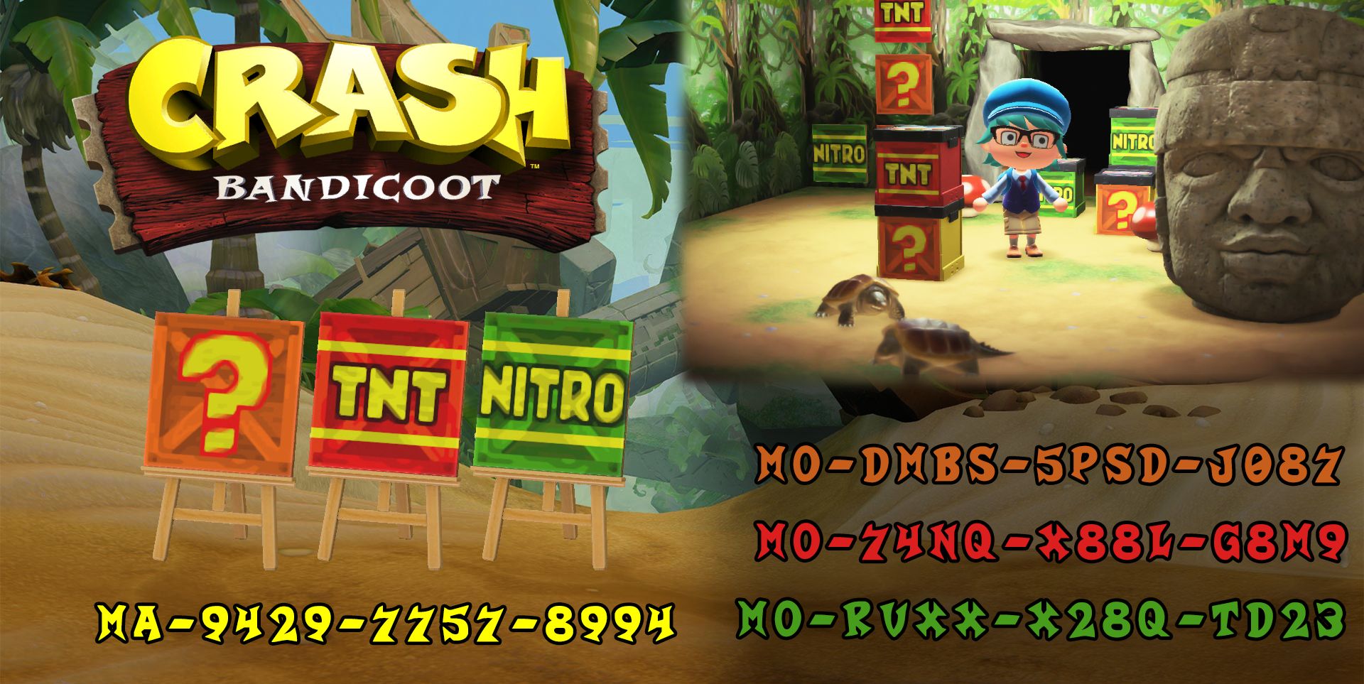 Crash Bandicoot crate patterns Aku Aku would be proud of | Scrolller