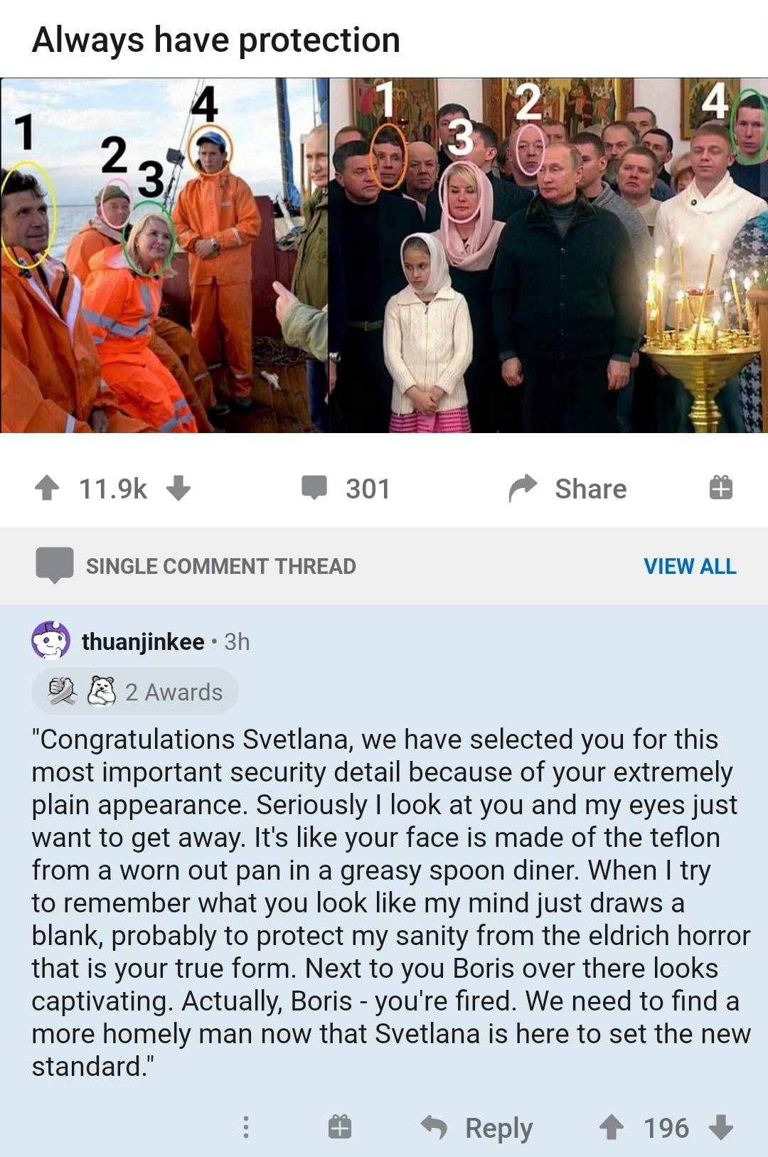 Criteria for a good bodyguard | Scrolller