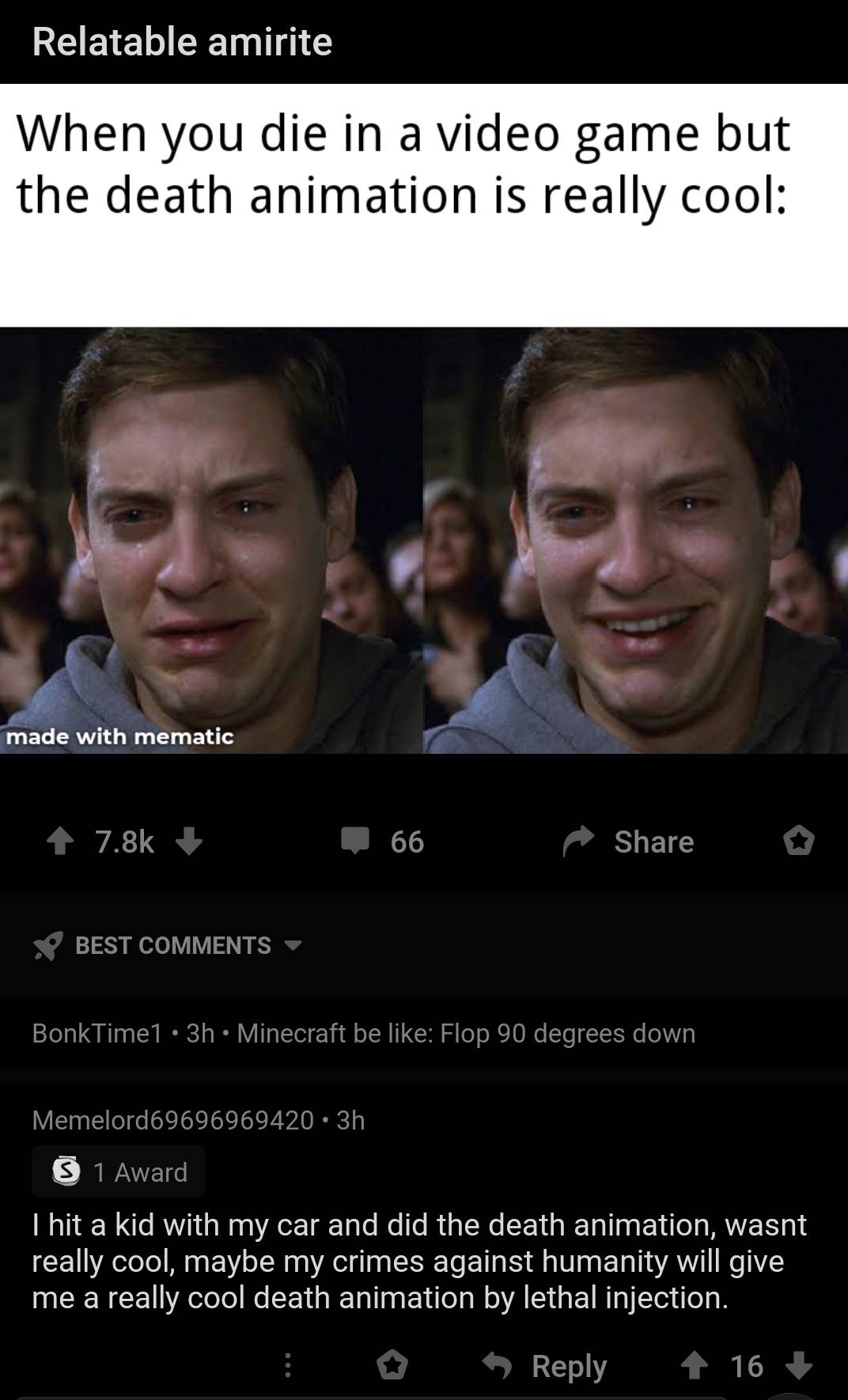 Cursed death animation | Scrolller