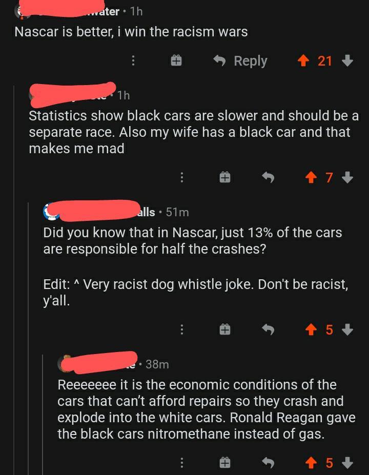 Cursed_racism cars | Scrolller
