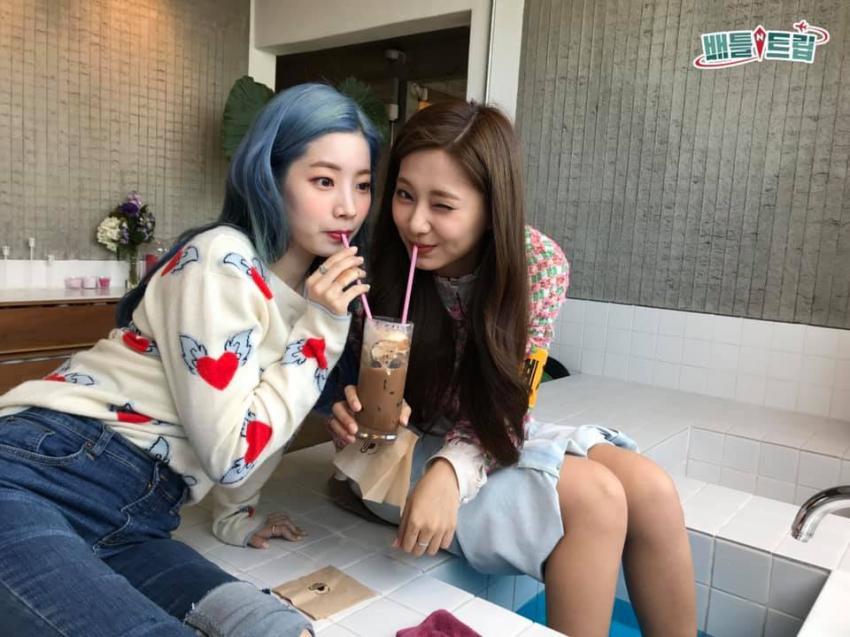 Dahyun and Tzuyu sharing a drink | Scrolller