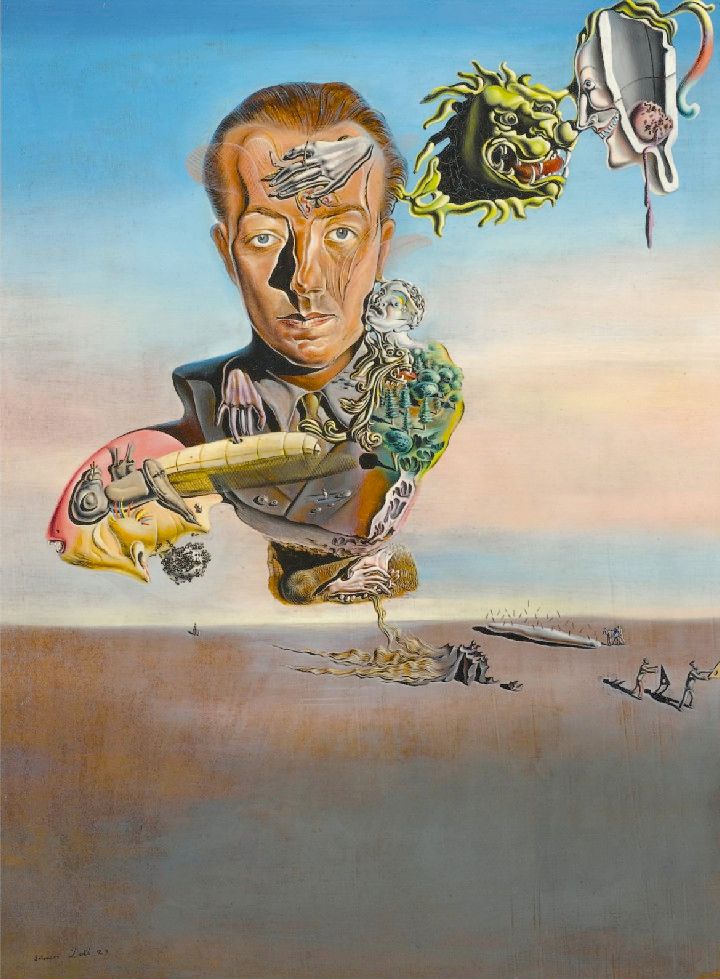 Dalí portrait of Paul Éluard (a founder of the surrealist movement), 1929 | Scrolller