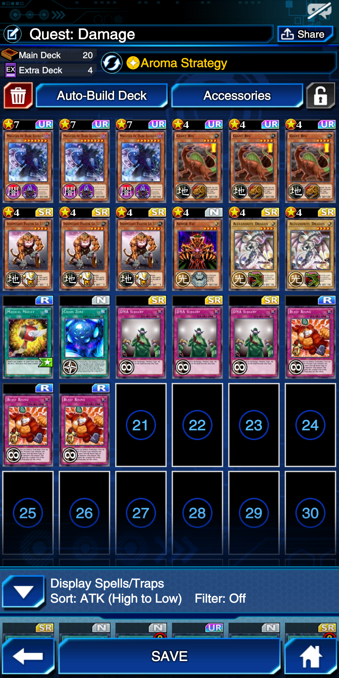 Damage deck for questing, 40k damage on lv.10 yugi | Scrolller