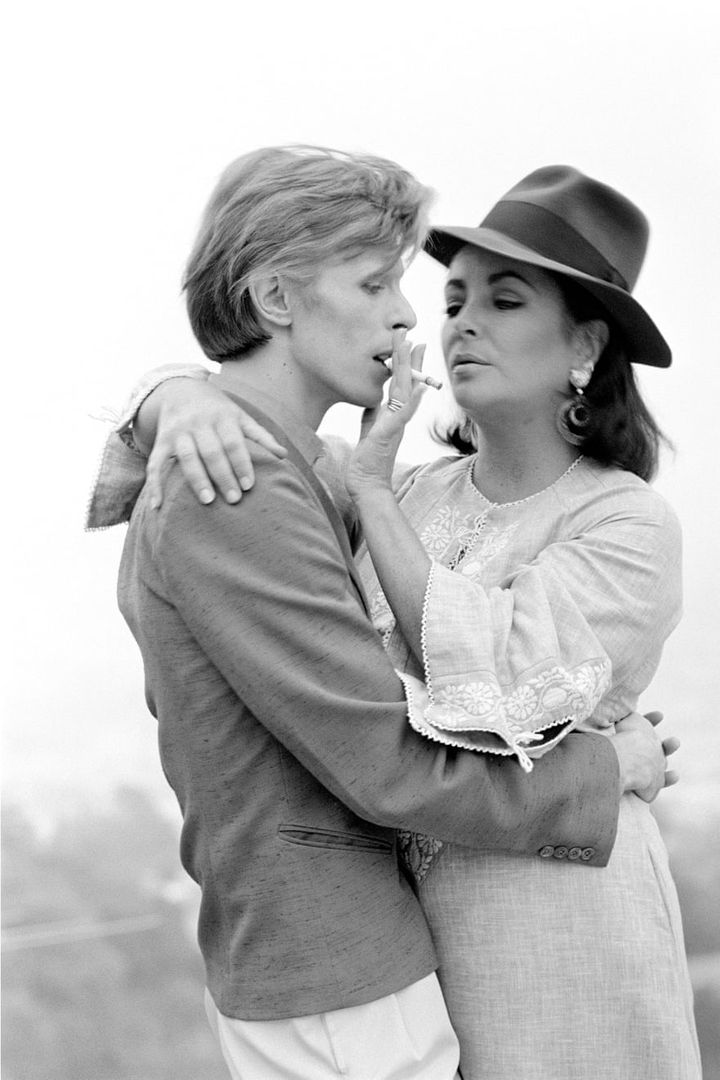 David Bowie+Elizabeth Taylor 1975 | Scrolller