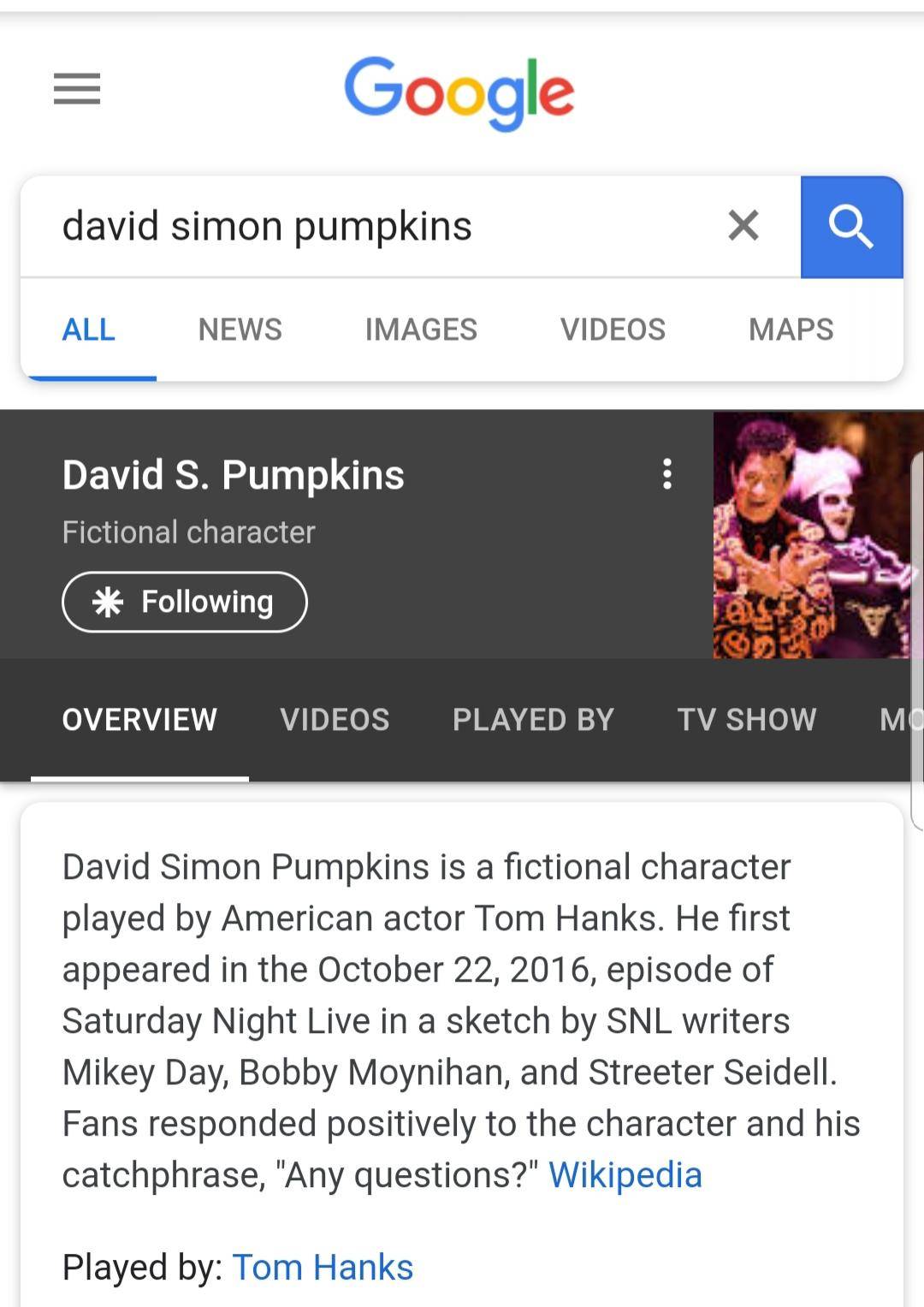 David Simon Pumpkins | Scrolller