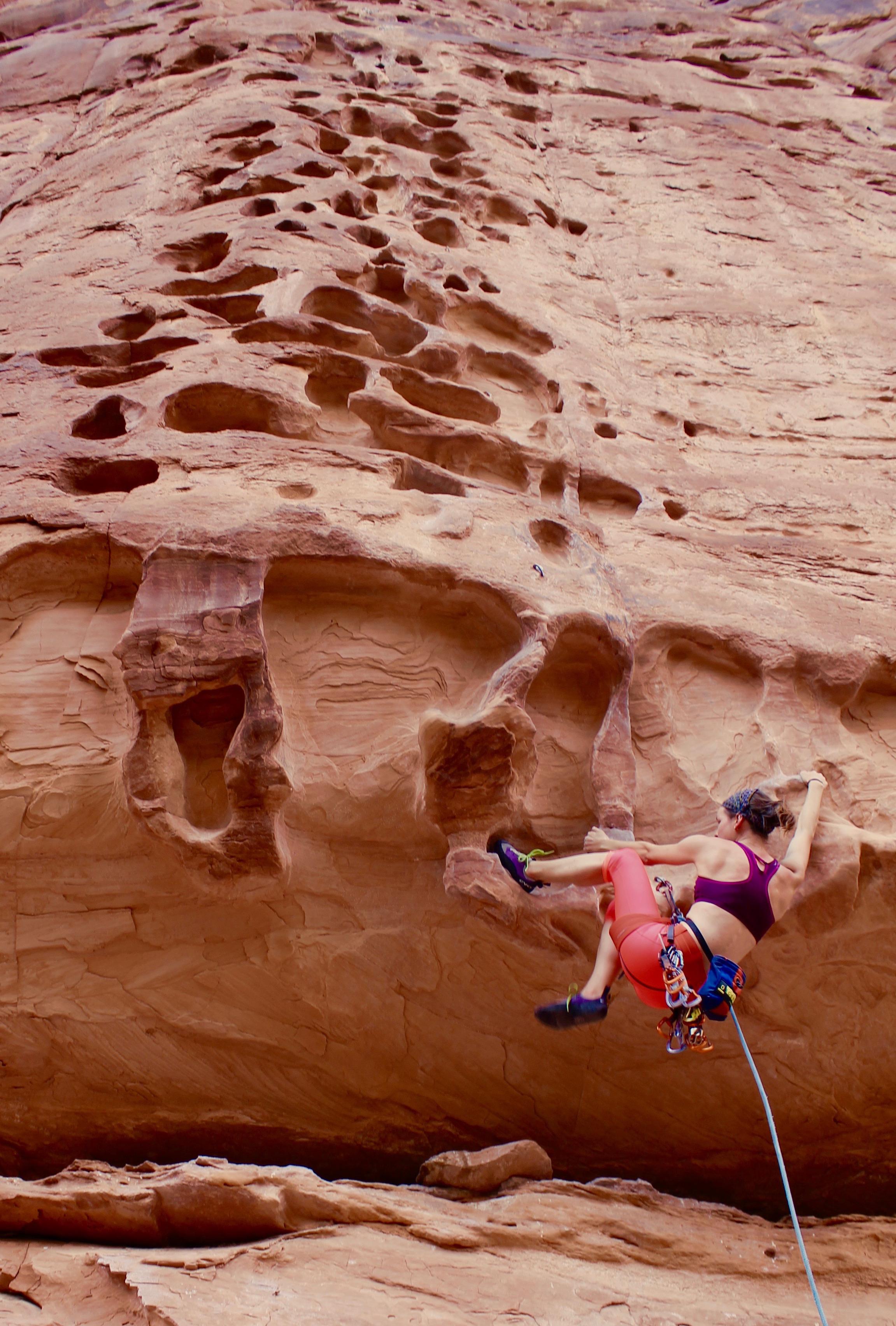 My favorite climb and favorite photo of me from Day Canyon, Moab, Utah (Pocket Rocket, 10b ...