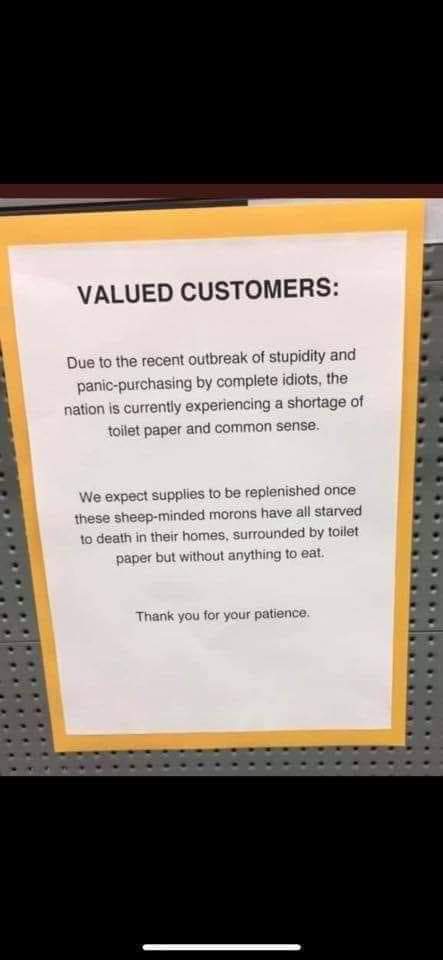 Dear valued customers... | Scrolller