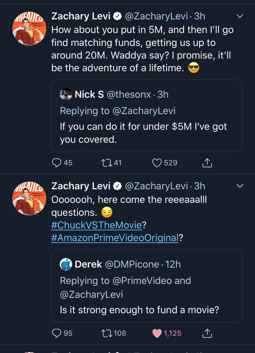 December, 2019 and Zach is still pushing for a movie! | Scrolller