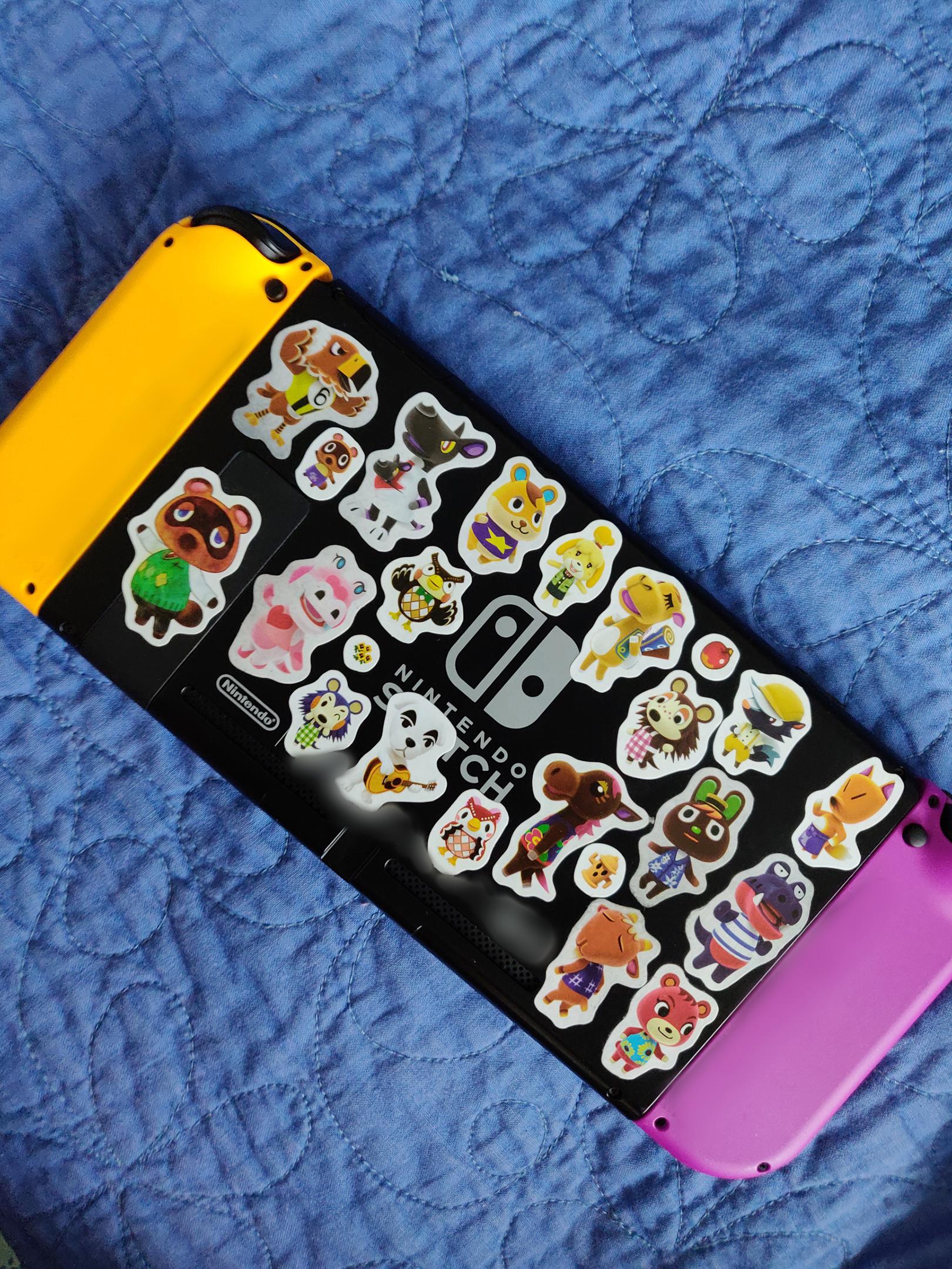 Decorated my switch with stickers of my villagers... my boyfriend thinks I'm a child 😂 | Scrolller